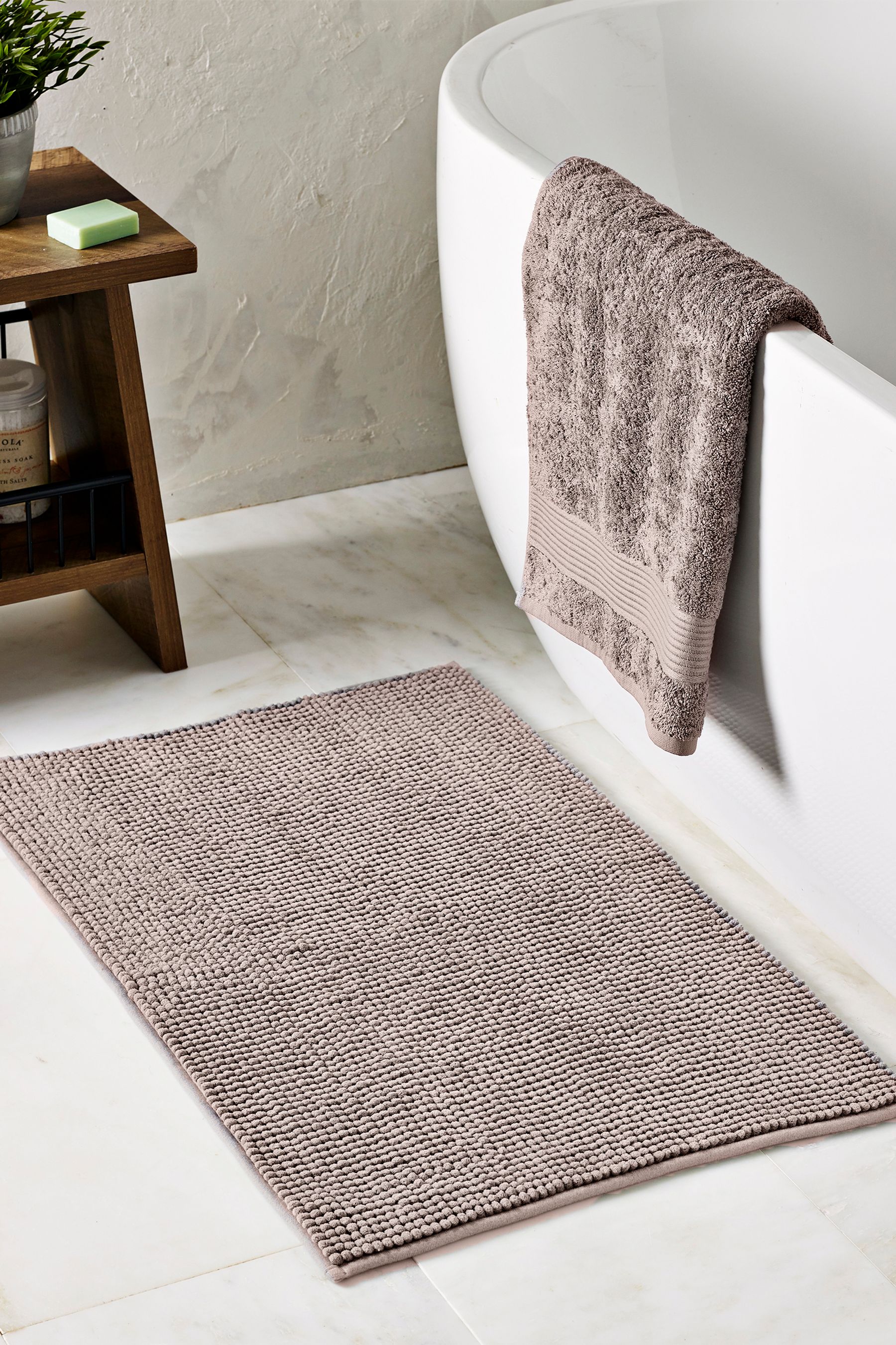 Buy Mink Brown Bobble Bath Mat from the Next UK online shop