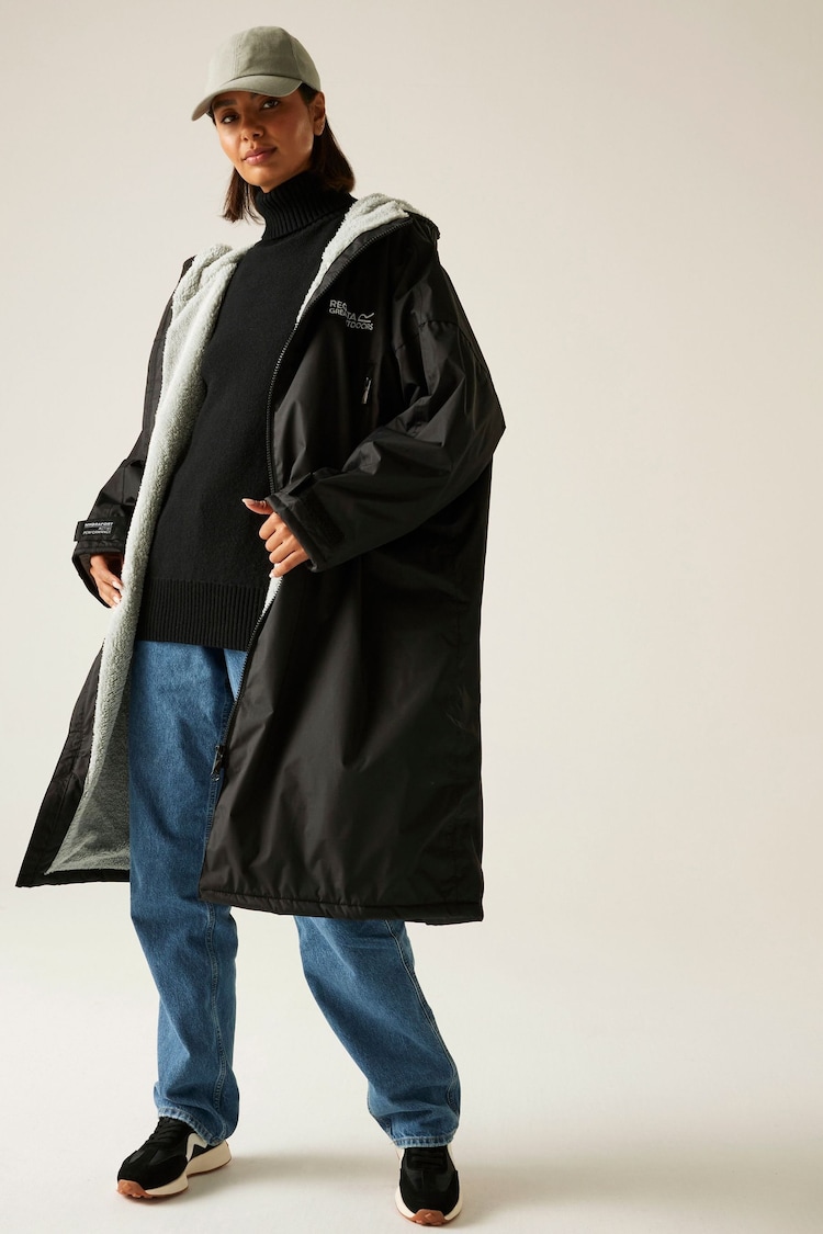 Buy Regatta Black Adult Waterproof Changing Robe from the Next UK ...