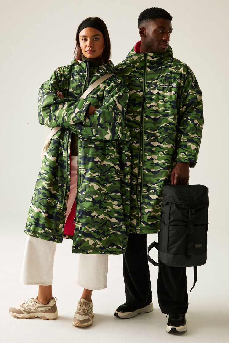 Buy Regatta Green/White Adult Waterproof Changing Robe from the Next UK ...