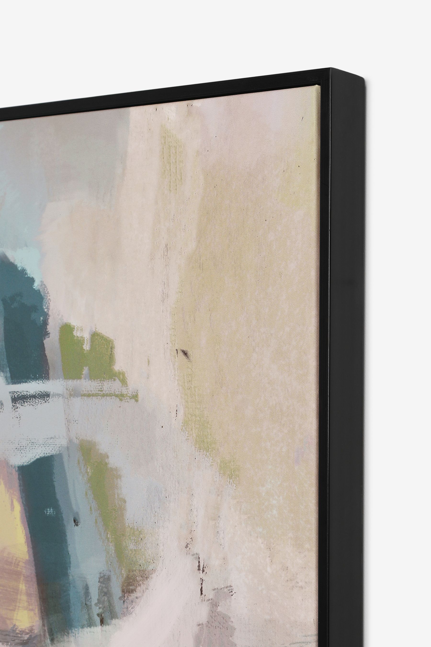 Buy Teal Green Extra Large Abstract Framed Canvas Wall Art from the ...