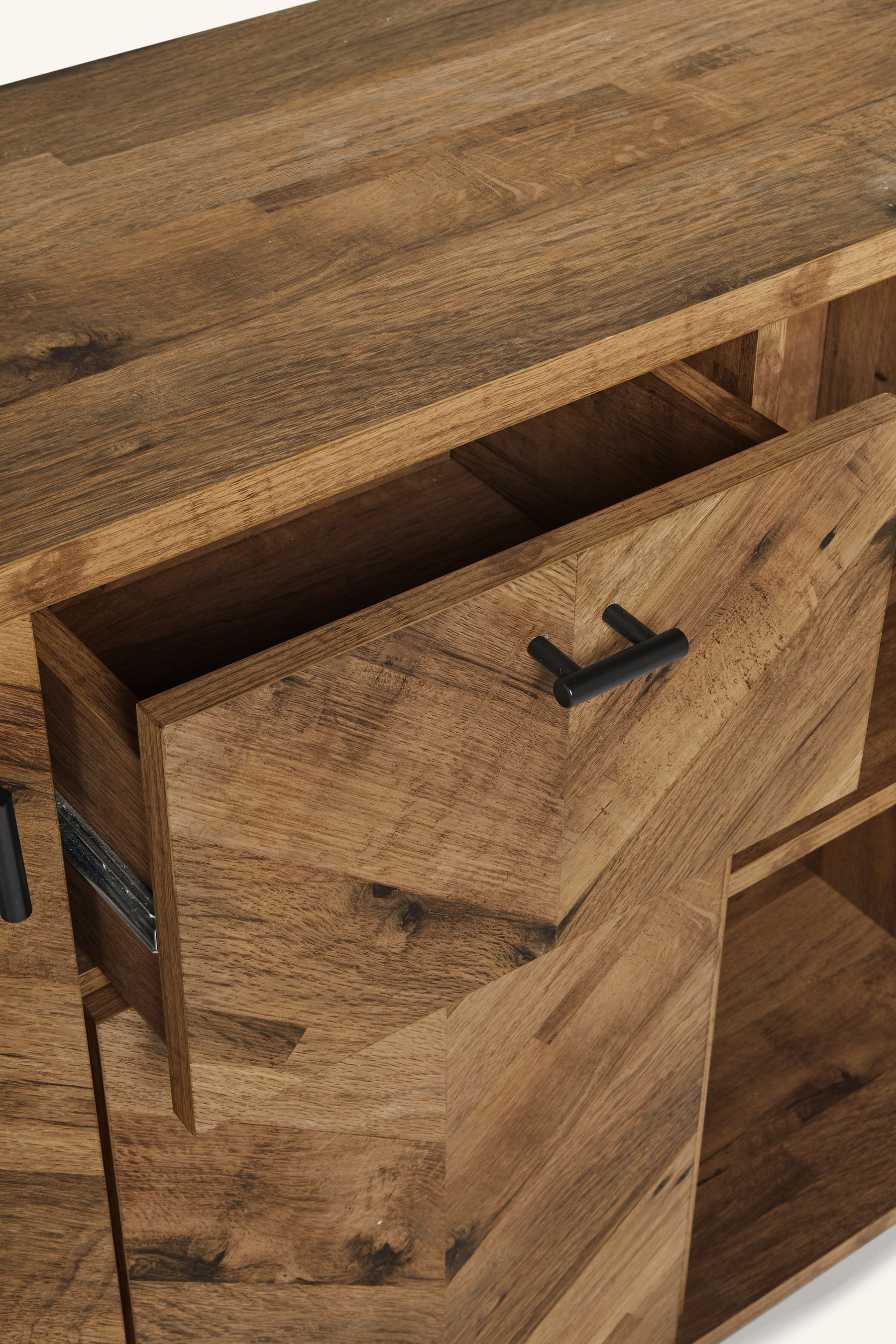 Buy Dark Bronx Chevron Oak Effect Sideboard from the Next UK online shop