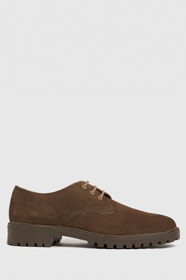 Buy Schuh Natural Rayner Suede 3 Eye Derby Shoes from the Next UK ...