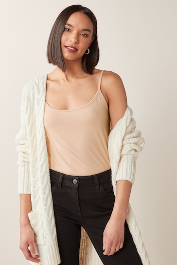 Buy Natural Tan Thin Strap Vest from the Next UK online shop