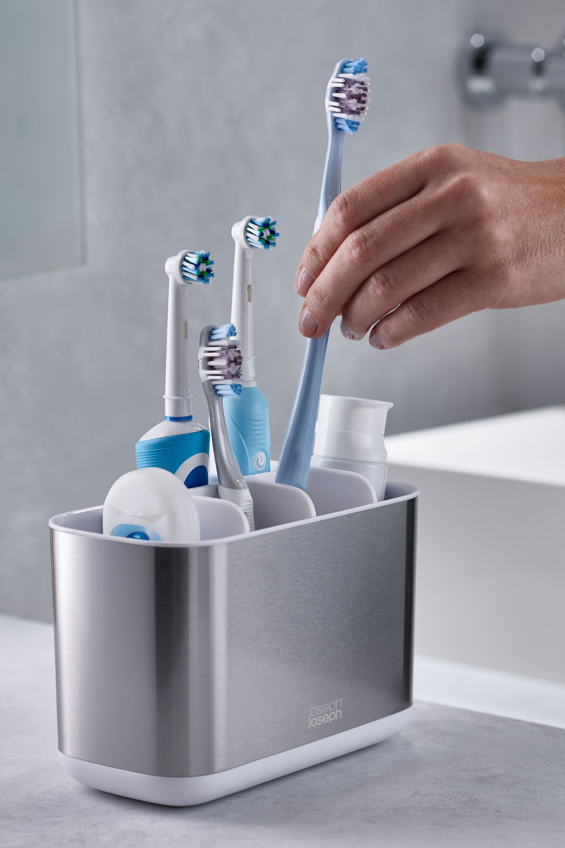 Buy Joseph Joseph Silver Bathroom Set from the Next UK online shop