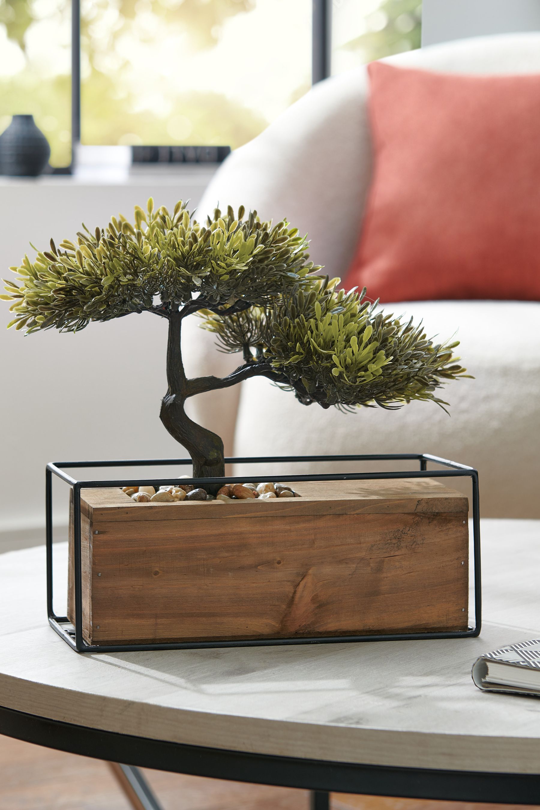 Buy Bronx Bronx Artificial Bonsai Tree Plant In Wooden Pot from the ...