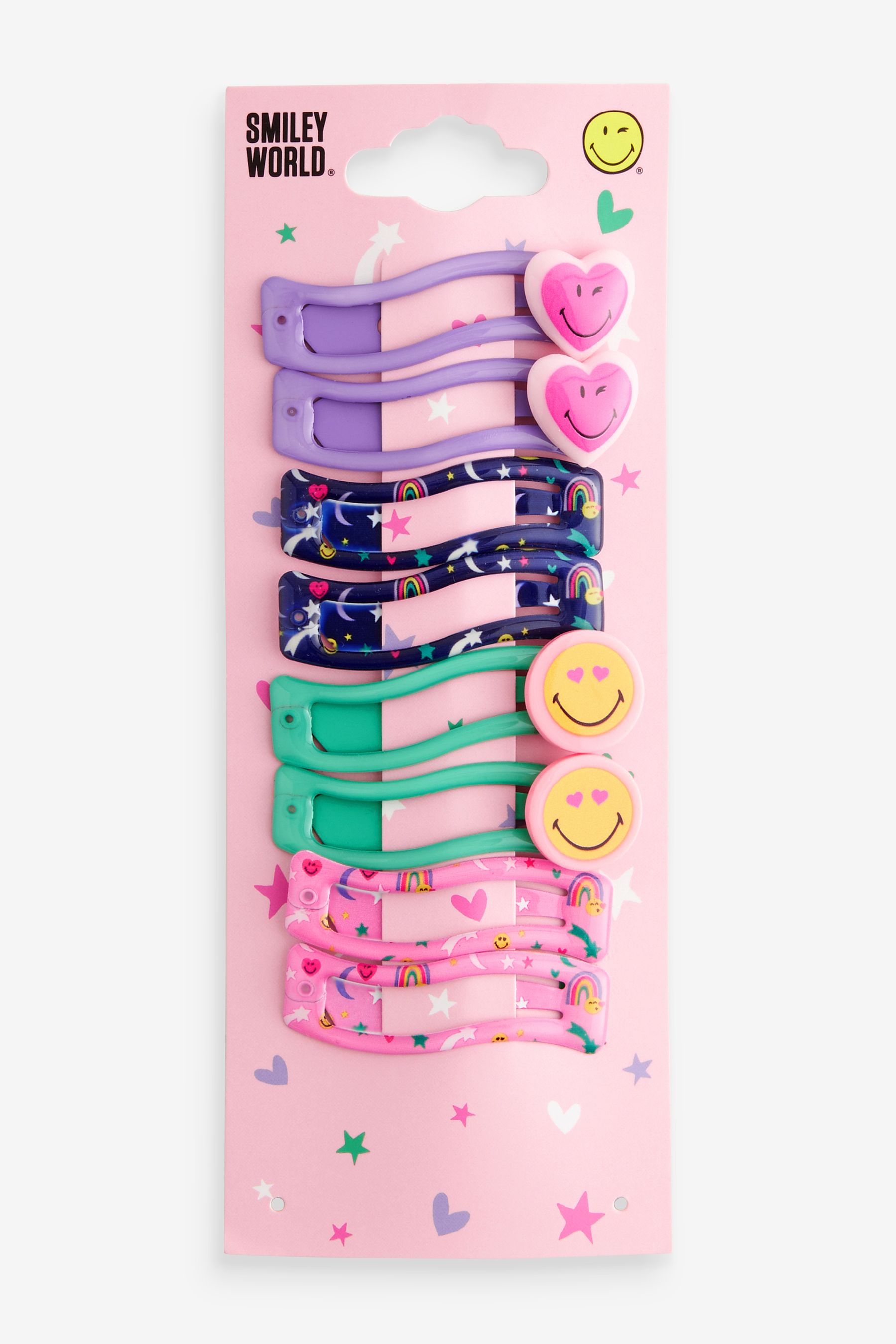 Buy Lilac Purple Smiley Clips 8 Pack from the Next UK online shop