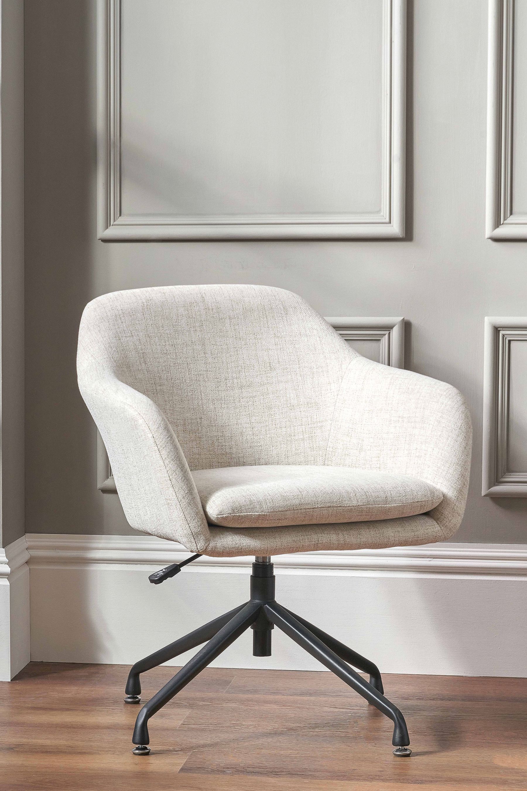 Buy Pacific Grey Pebble Linen Mix Swivel Rise and Fall Chair from the ...