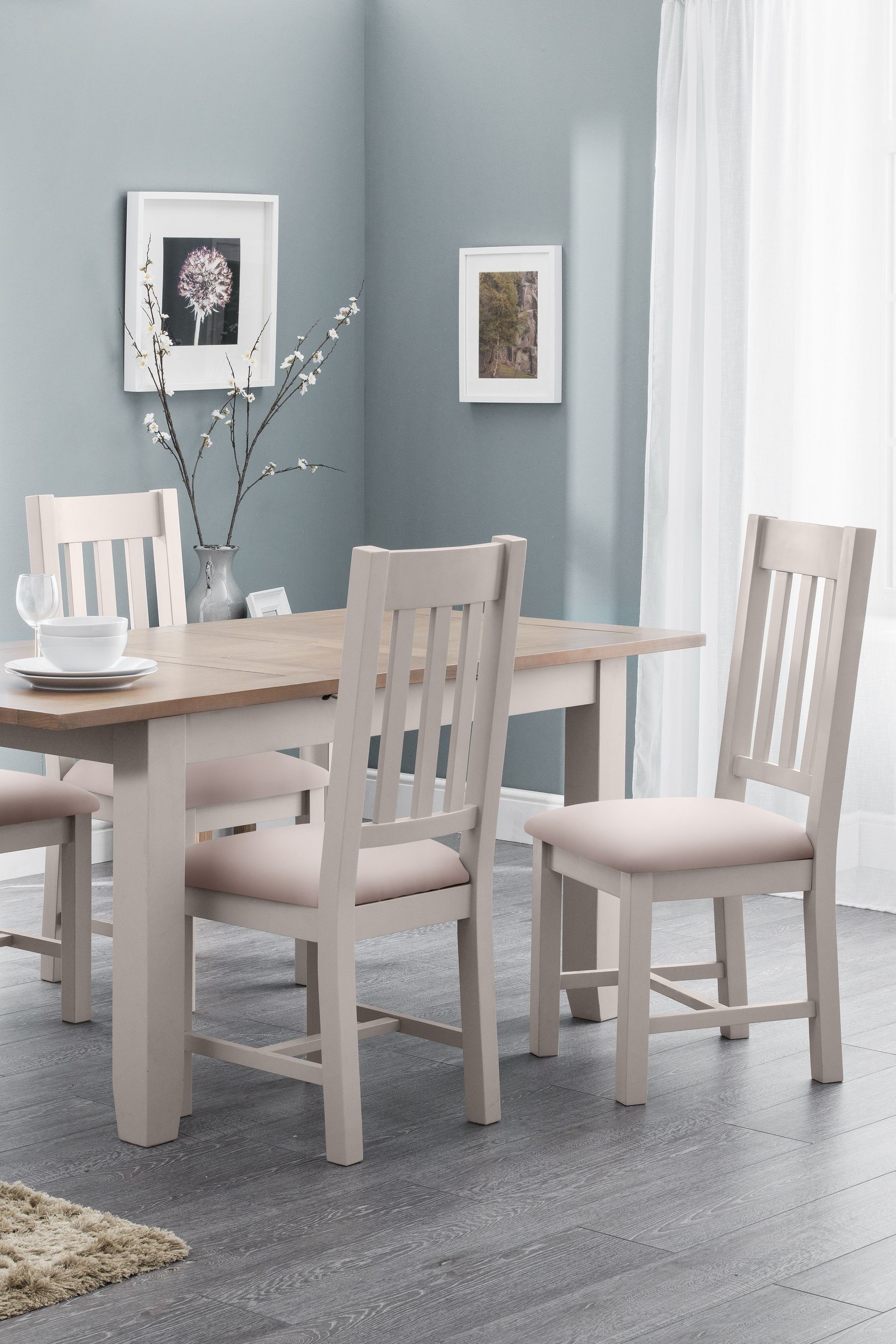 Buy Julian Bowen Elephant Grey Richmond Dining Chairs Set Of 2 from the ...