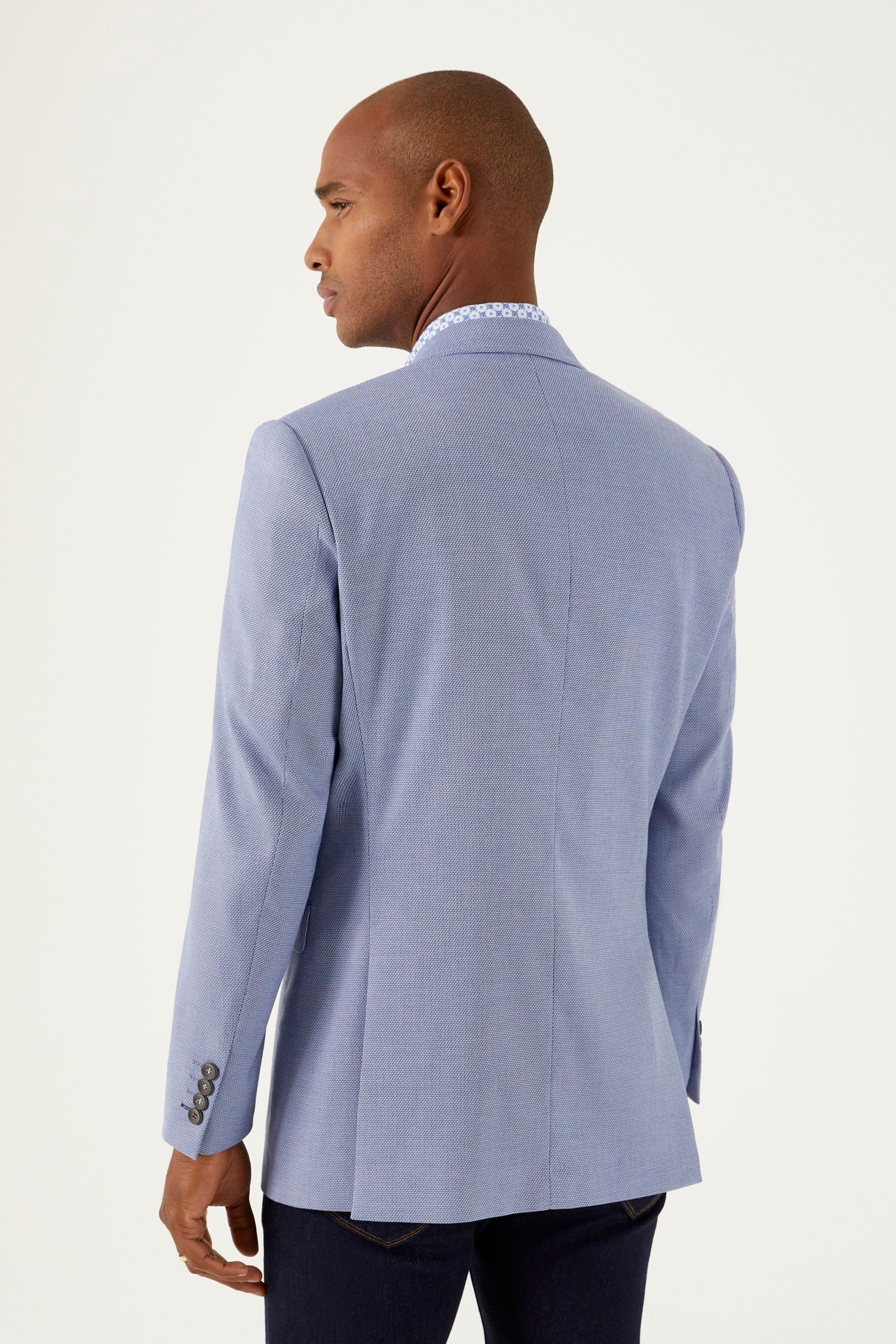 Buy Skopes Blue Tailored Fit Harry Jacket from the Next UK online shop