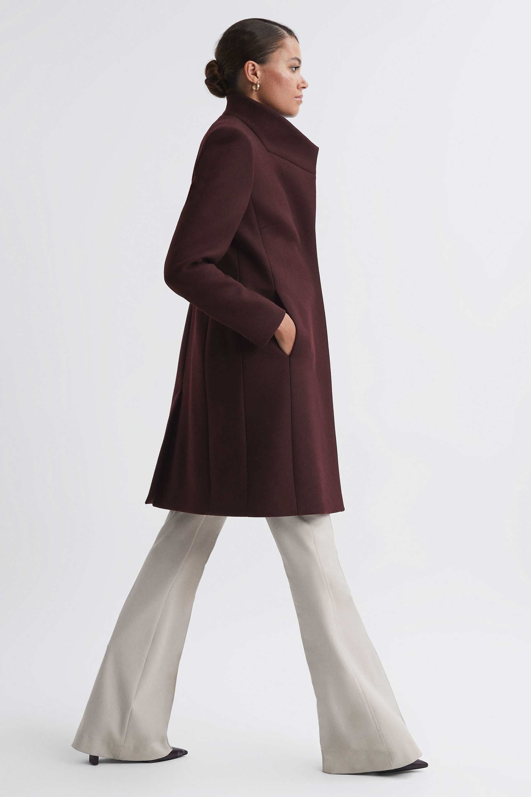 Buy Reiss Berry Mia Wool Blend Mid-Length Coat from the Next UK online shop
