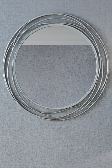 Buy Pacific Antique Silver Metal Round Wall Mirror from the Next UK ...