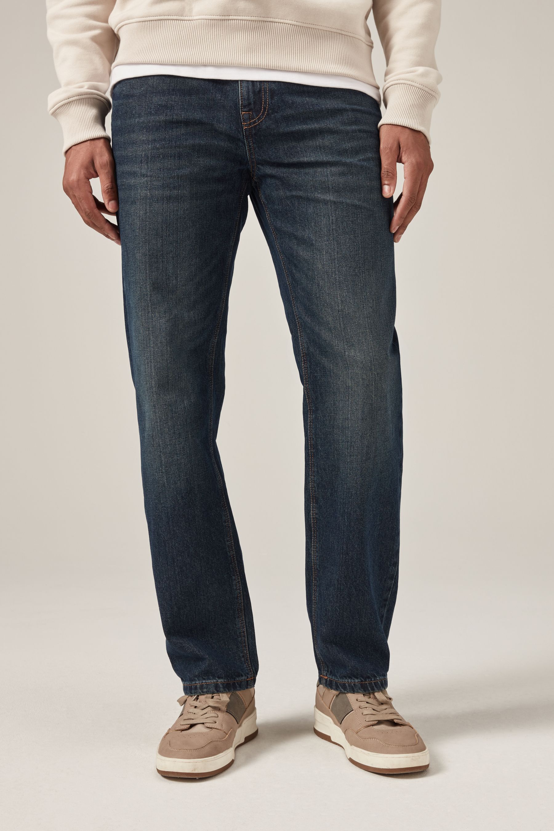 Buy Blue Tint Straight Fit 100% Cotton Authentic Jeans from the Next UK ...