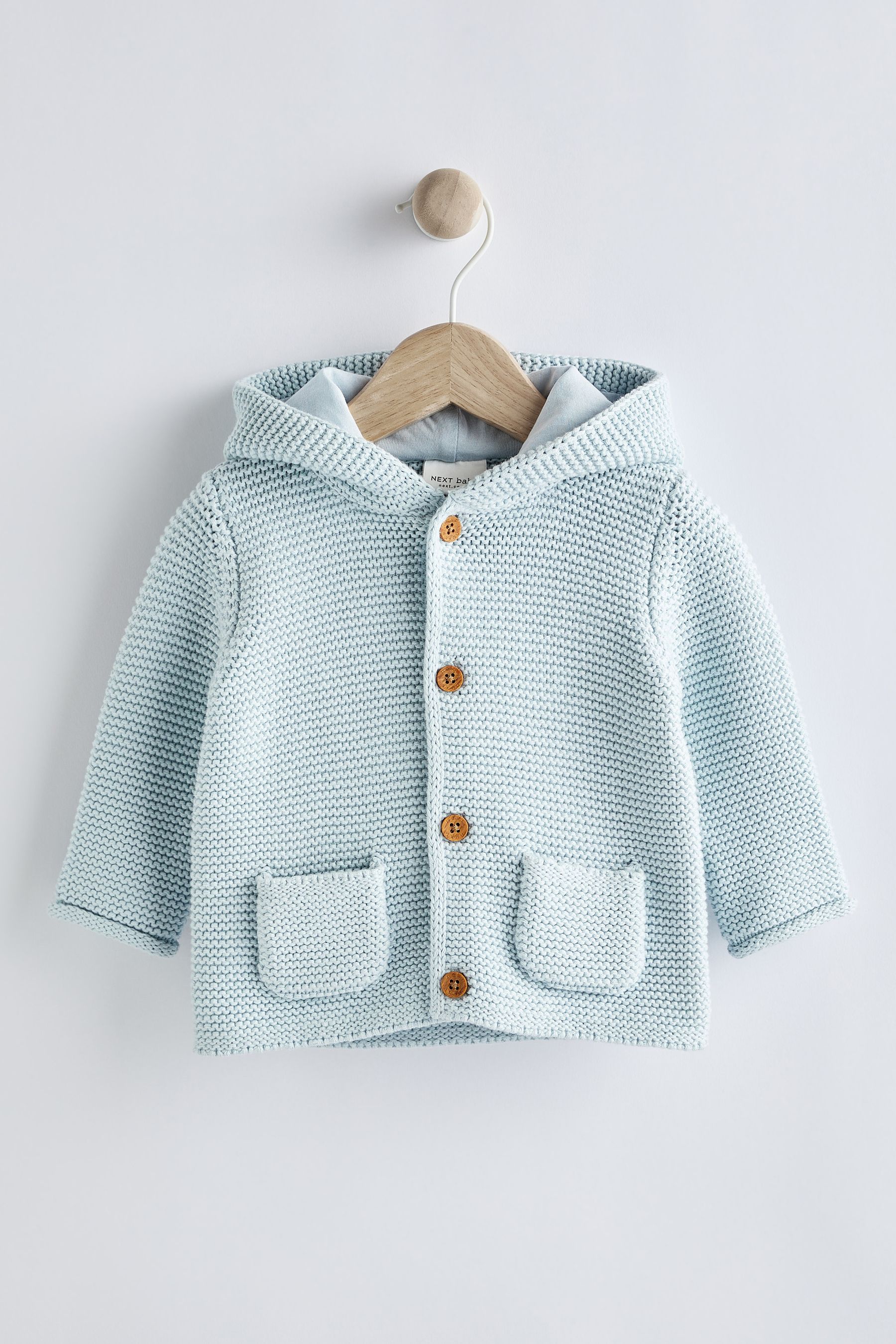 Buy Pale Blue Baby Knitted Cardigan (0mths-3yrs) from the Next UK ...