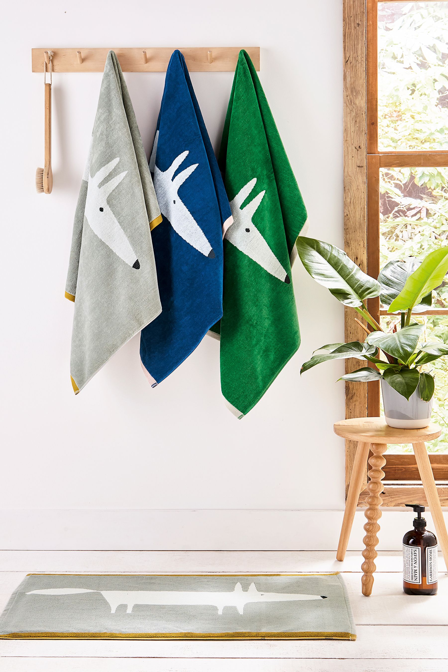 Buy Scion Grey Mr Fox 100% Cotton Towel from the Next UK online shop