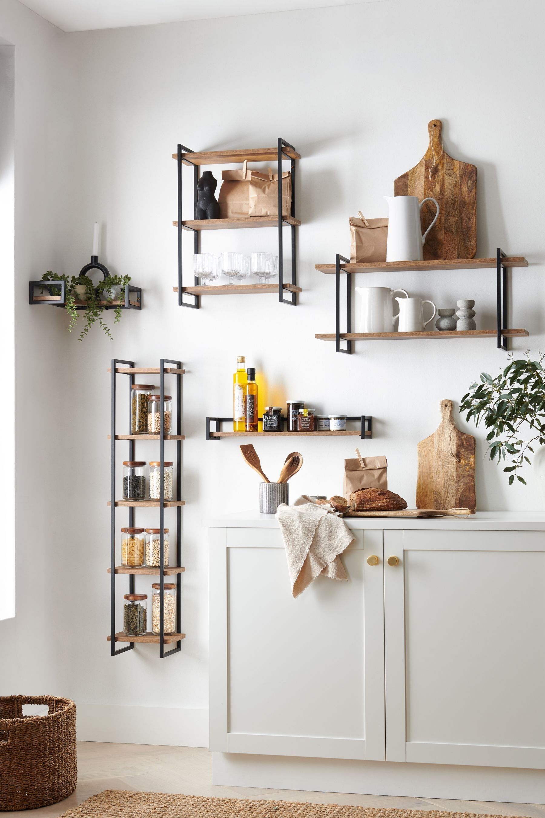 Buy Dark Bronx Slim Wall Shelf from the Next UK online shop