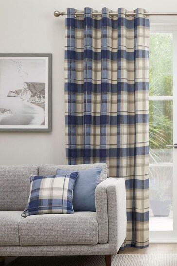 Buy Fusion Balmoral Check Eyelet Curtains from the Next UK online shop