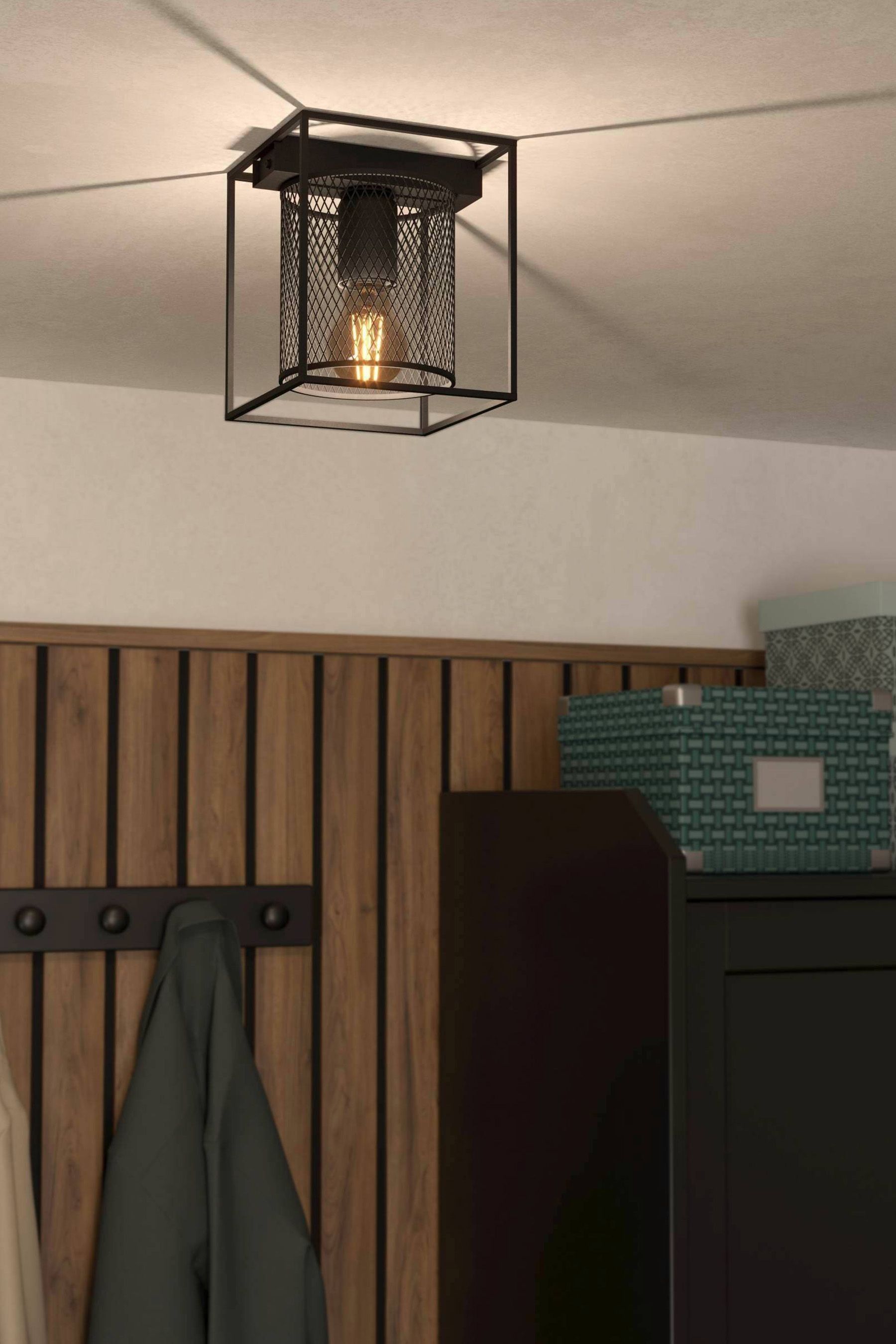 Buy Eglo Black Catterick Mesh Ceiling Light from the Next UK online shop