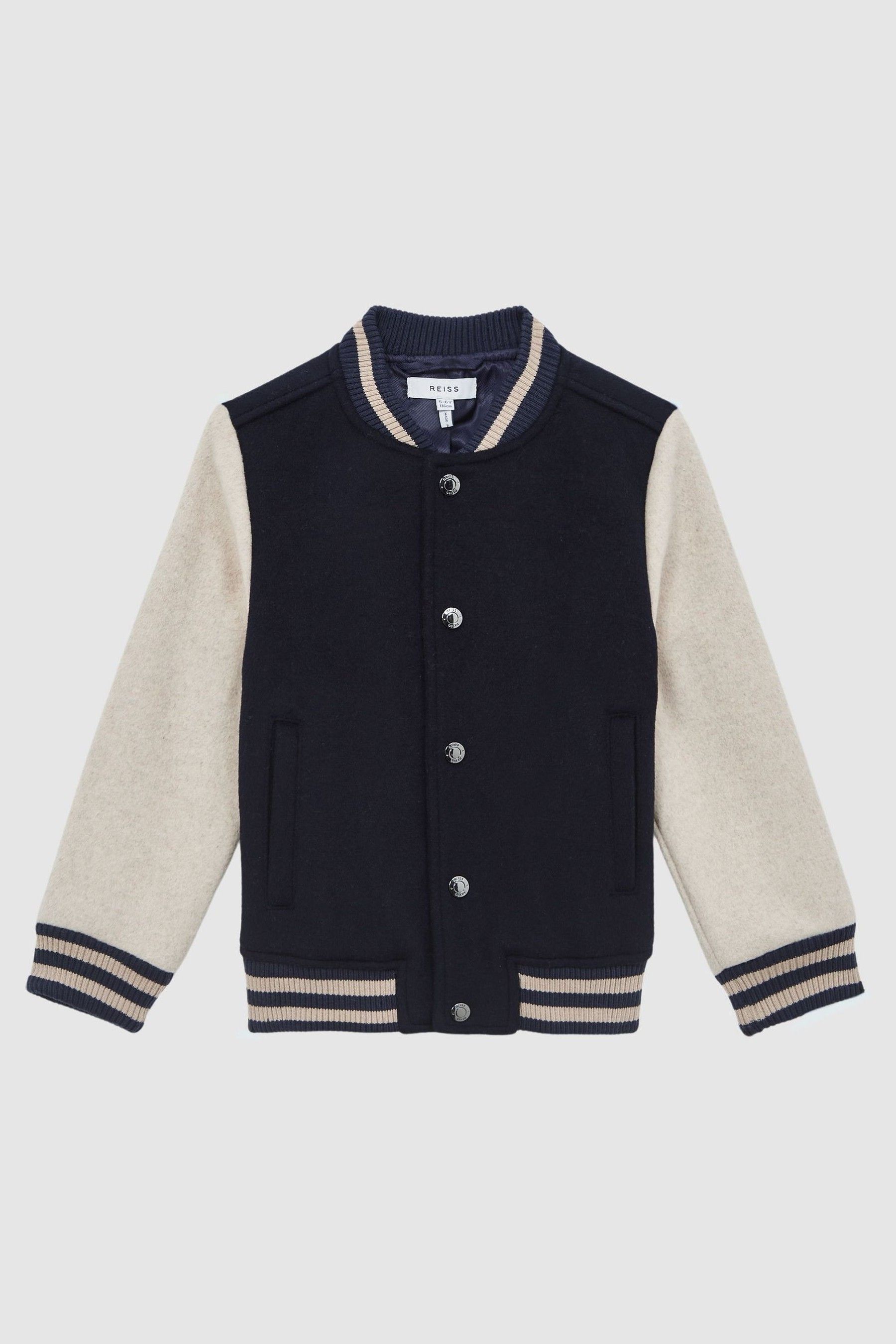 Buy Reiss Navy Kansas Varsity Bomber Jacket from the Next UK online shop