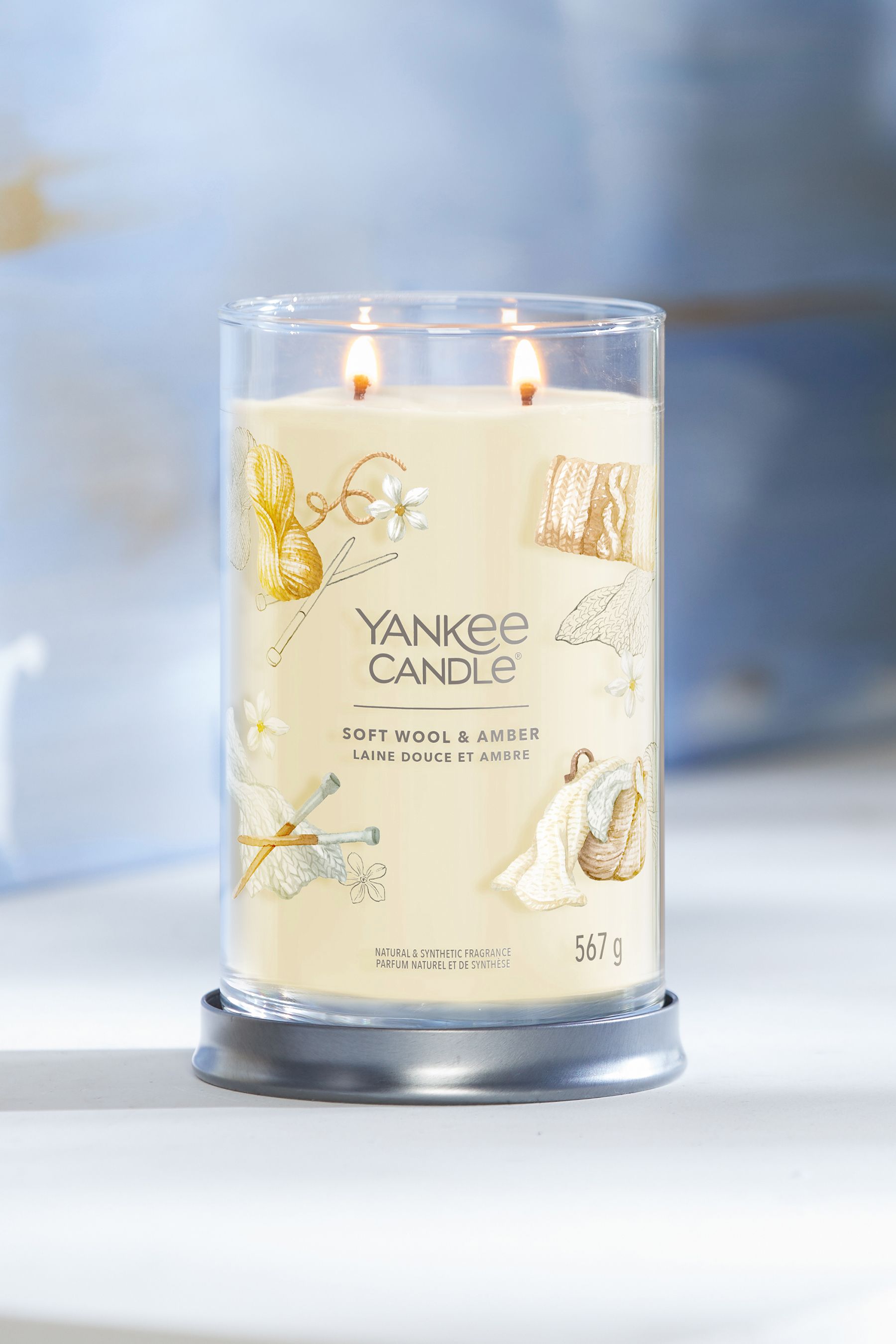 Buy Yankee Candle Signature Large Tumbler Scented Candle, Soft Wool ...
