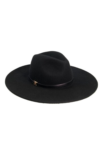 Buy Dune London Black Trim Frannces Fedora Hat from the Next UK online shop