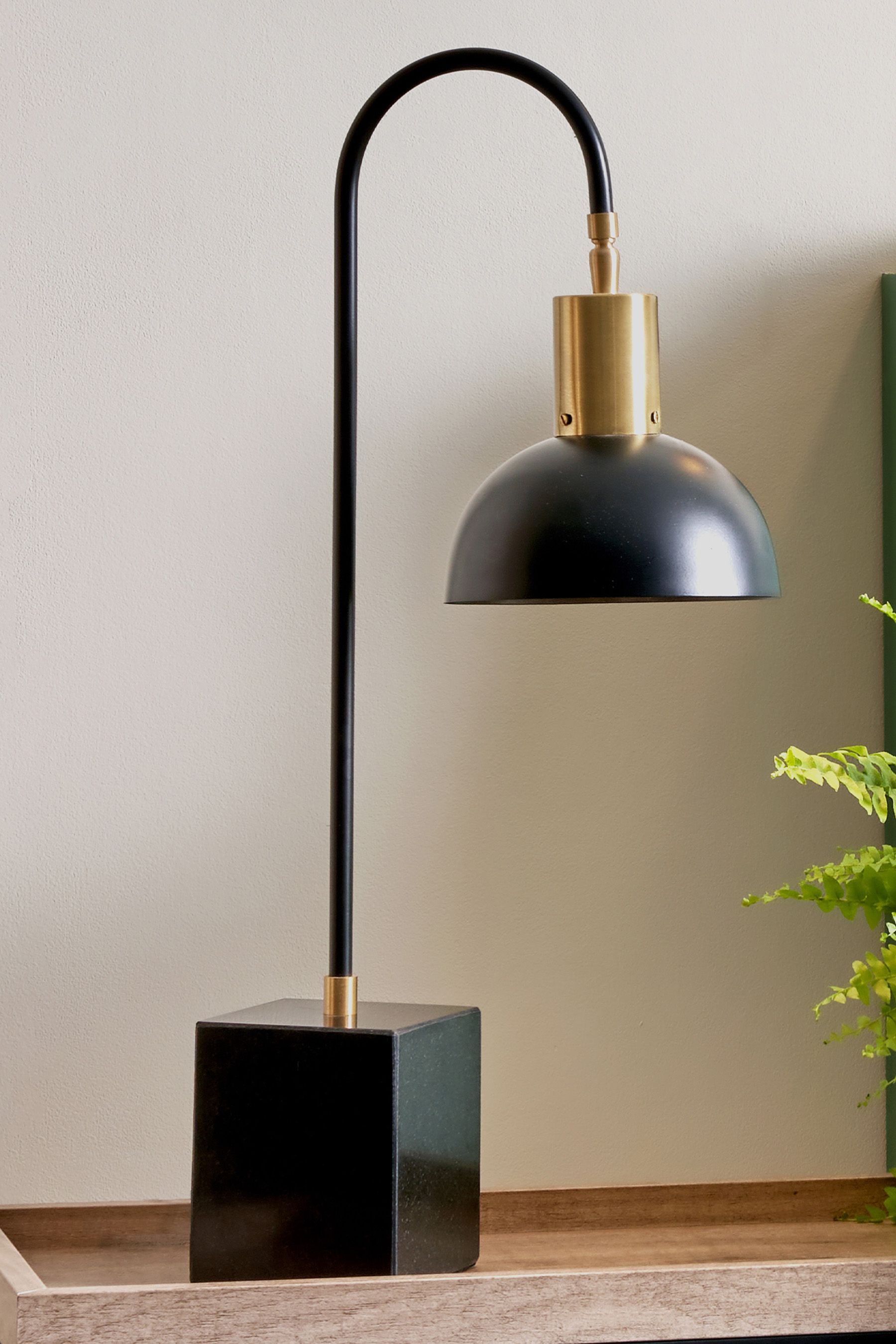 Buy Pacific Matt Black Mayfair Domed Task Table Lamp from the Next UK ...