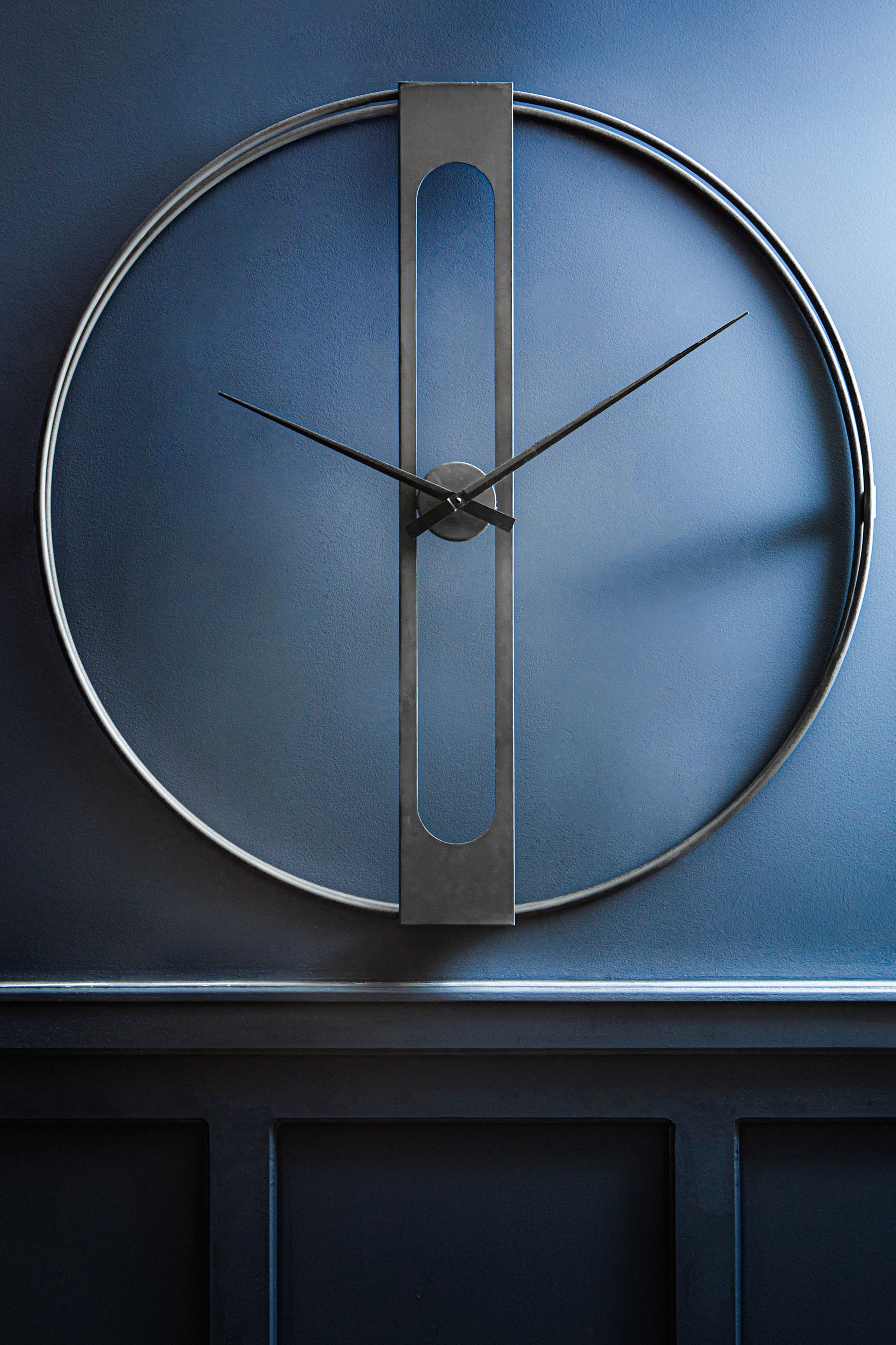 Buy Fifty Five South Black Beauly Metal Wall Clock from the Next UK ...