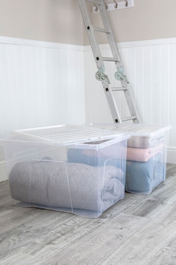 Buy Wham Clear Set 2 Crystal 102L Box with Clip on Lid from the Next UK ...