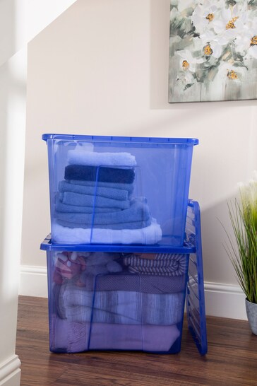 Buy Wham Blue Set 2 Crystal 80L Box With Clip On Lid from the Next UK ...