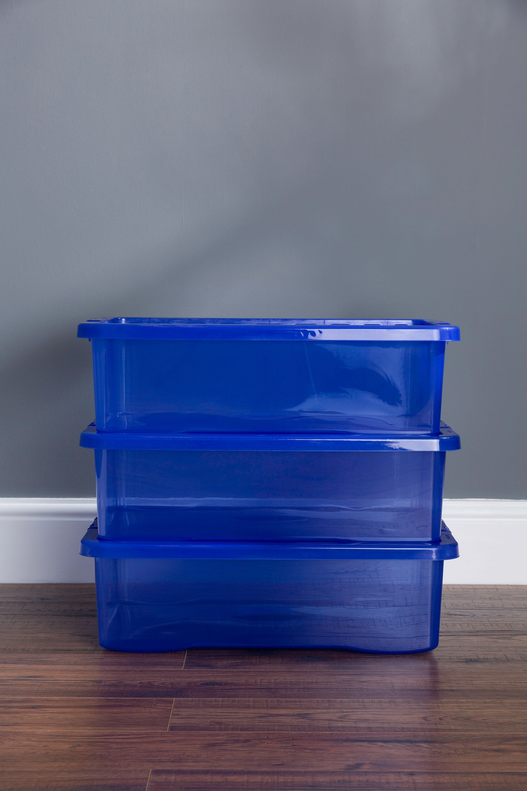 Buy Wham Blue Set of 3 Crystal 32L Box With Clip On Lid from the Next ...