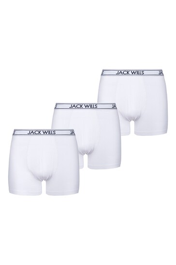 Buy Jack Wills White Daundley Boxers 3 Pack from the Next UK online shop