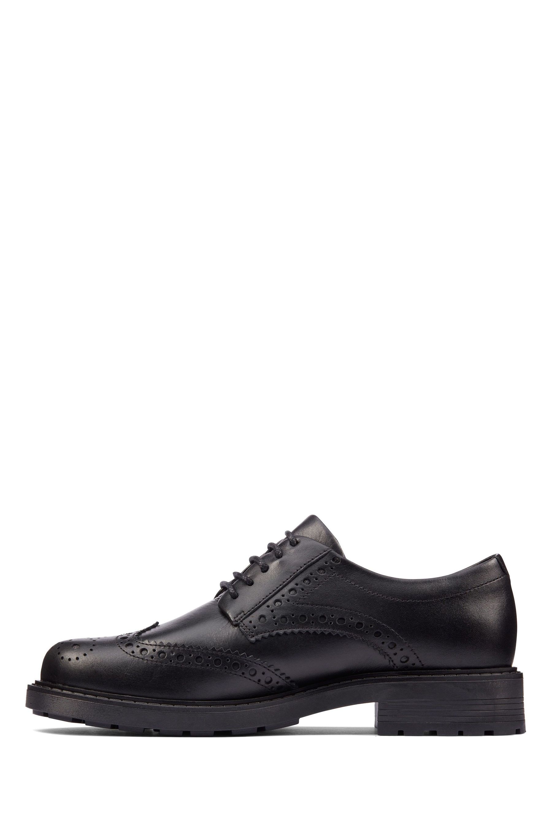 Buy Clarks Black Wide Fit (E) Leather Orinoco2 Limit Shoes from the ...