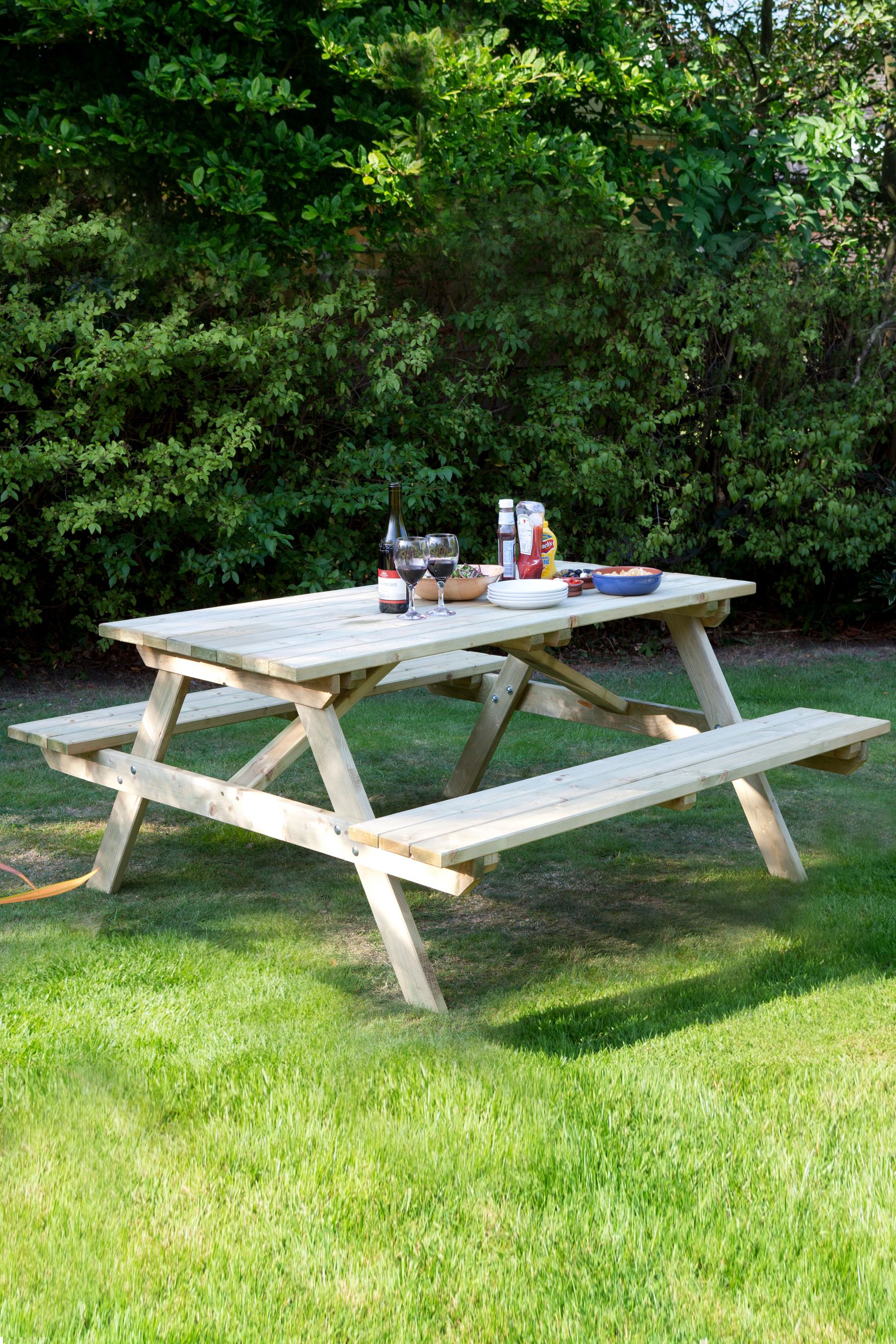 Buy Rowlinson Garden Products Natural Picnic Table 1.5m from the Next ...