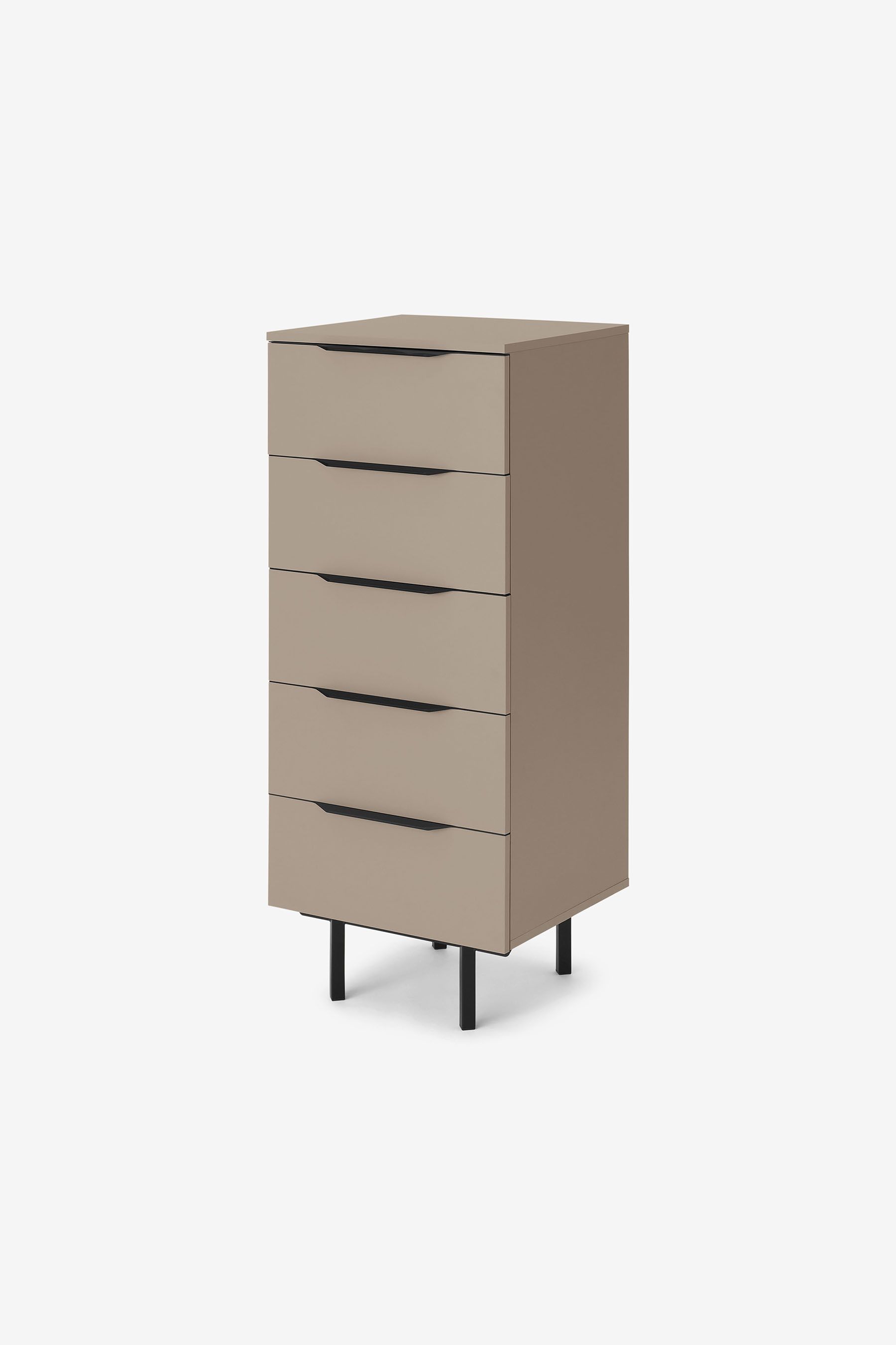 Buy MADE.COM Natural Damien Walnut Effect Tall Chest of Drawers from ...