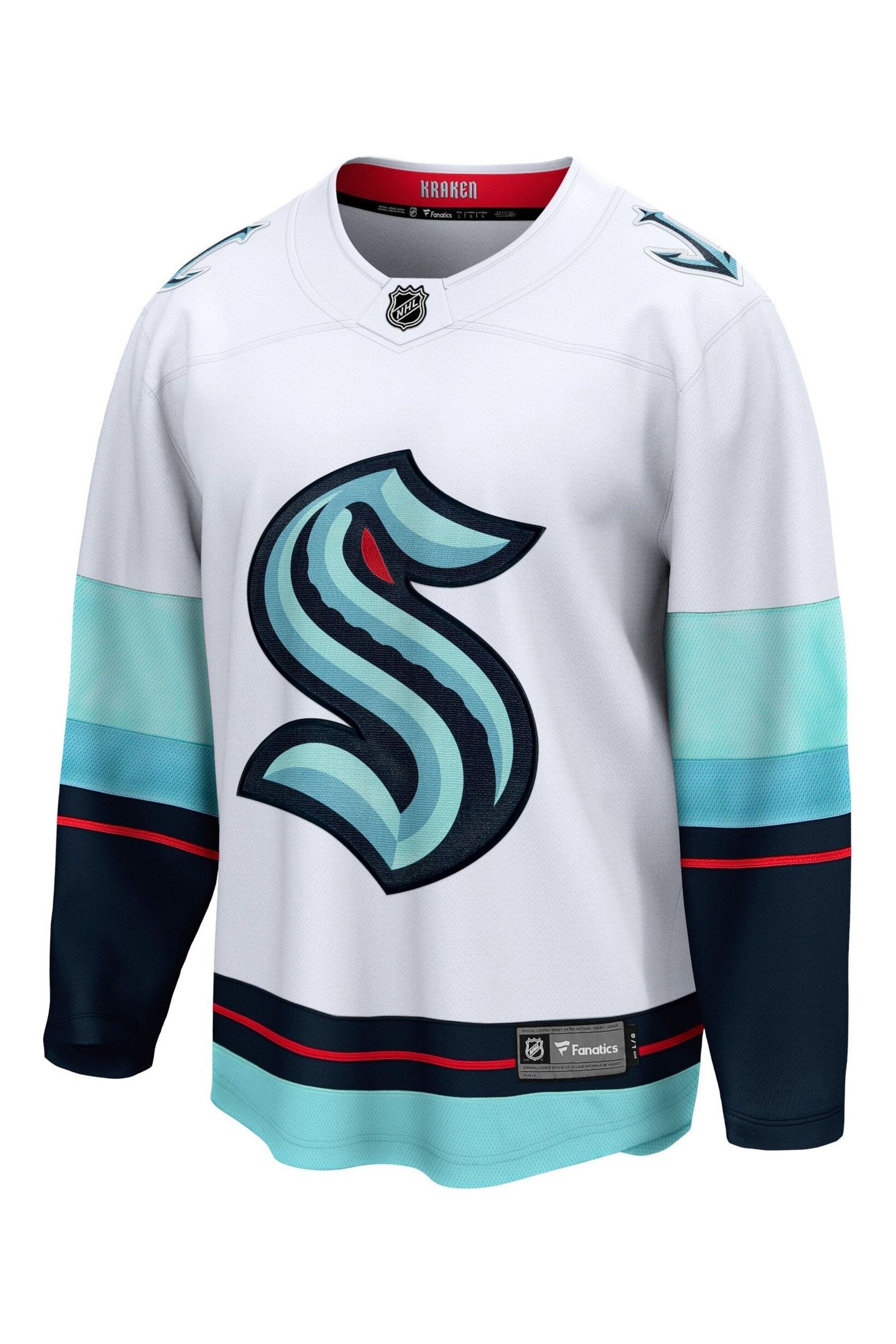 Buy Fanatics Seattle Kraken Fanatics White Branded Away Breakaway ...