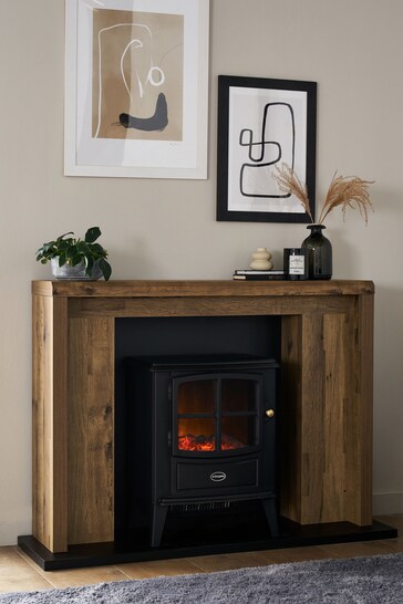 Buy Dark Natural Bronx Oak Effect Fire Surround from the Next UK online ...