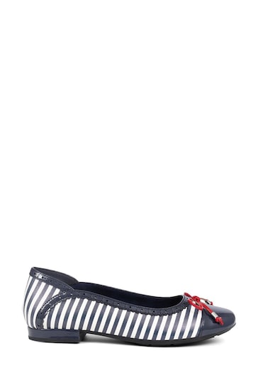 Buy Pavers Blue Patterned Ballet Flats from the Next UK online shop