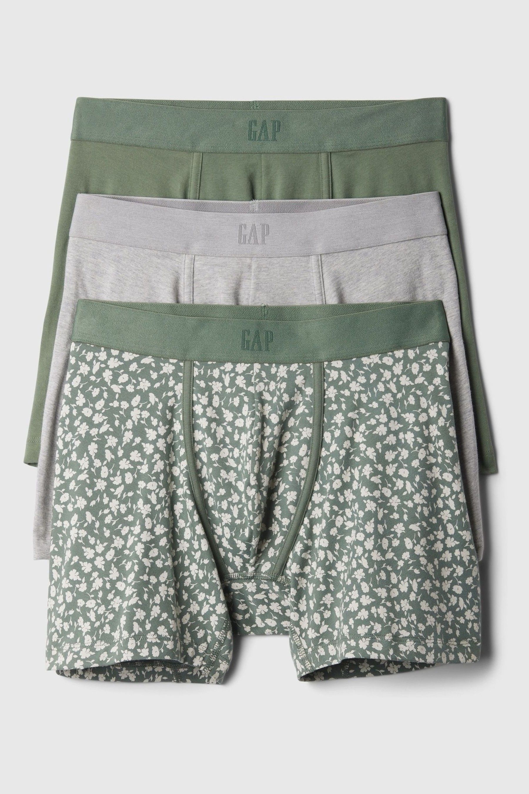Buy Gap Green 5" Boxer Briefs 3 Pack from the Next UK online shop