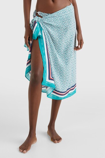 Buy Tommy Hilfiger Green Pareo Sarong Cover-Up from the Next UK online shop