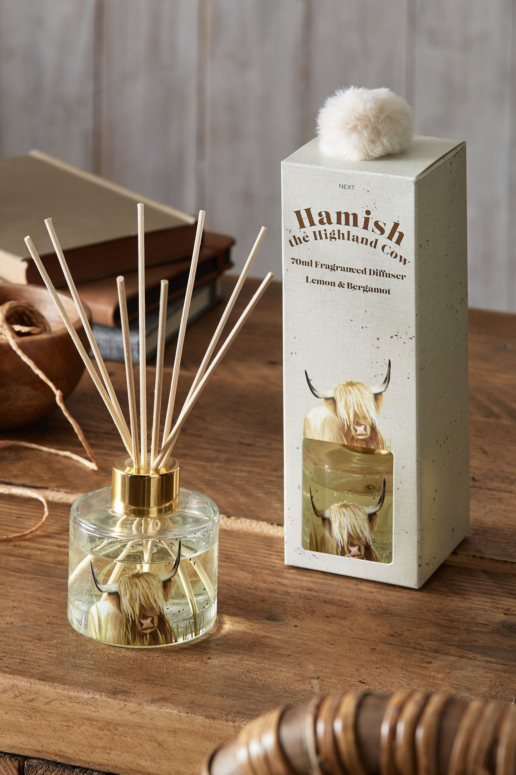 Buy Lemon & Bergamot Hamish The Highland Cow Fragranced Reed Diffuser ...
