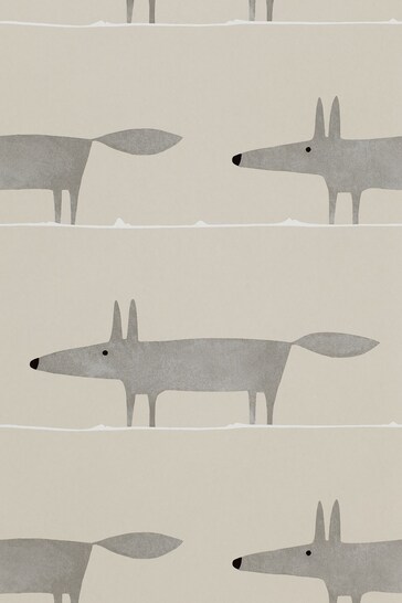 Buy Scion Silver Mr Fox Wallpaper Sample Wallpaper from the Next UK ...