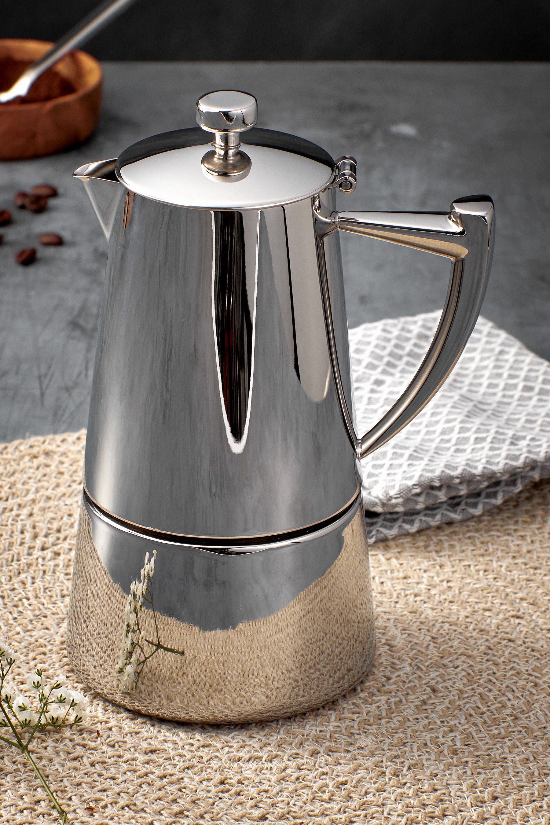 Buy Stellar Silver Art Deco 6 Cup Espresso Maker from the Next UK ...