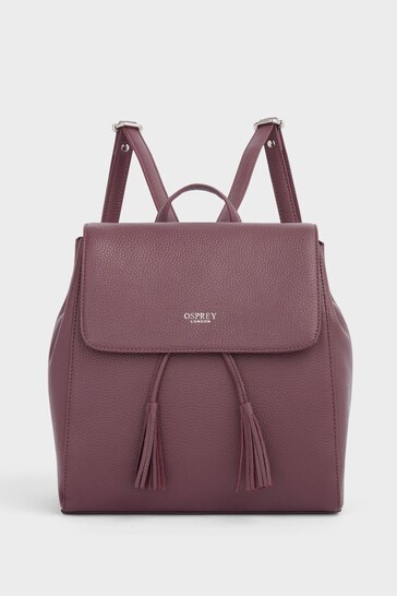 Buy Osprey London Red The Megan Leather Rucksack Bag from the Next UK ...