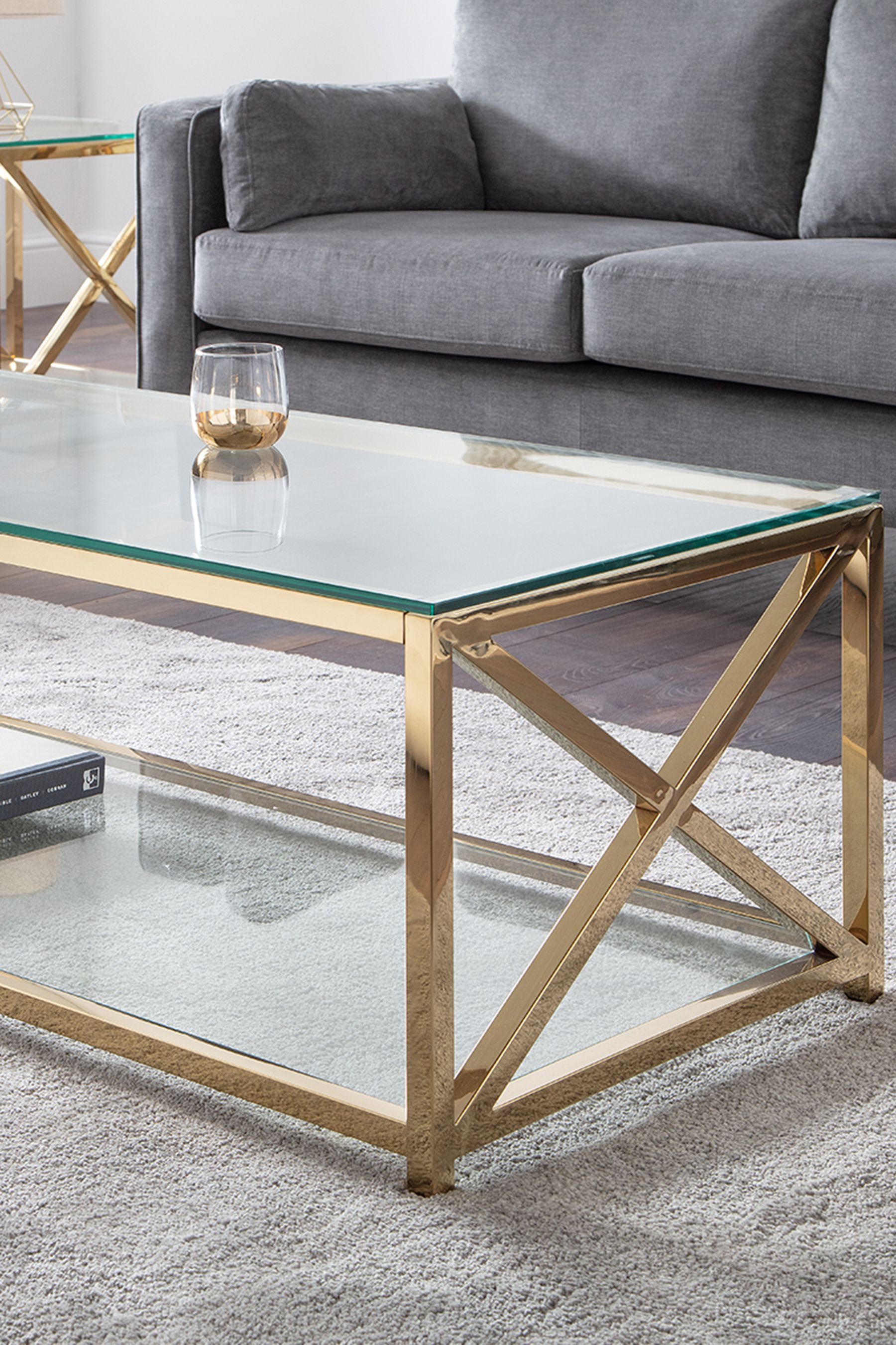 Buy Julian Bowen Gold Miami Coffee Table from the Next UK online shop