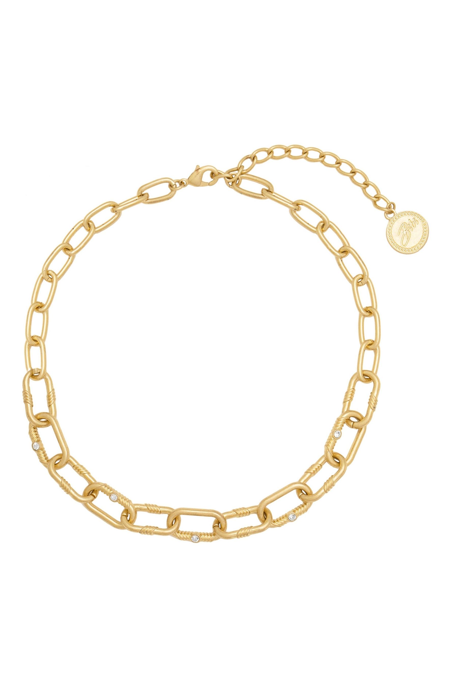 Buy Bibi Bijoux Gold Tone 'Courage' Chunky Chain Necklace from Next Ireland