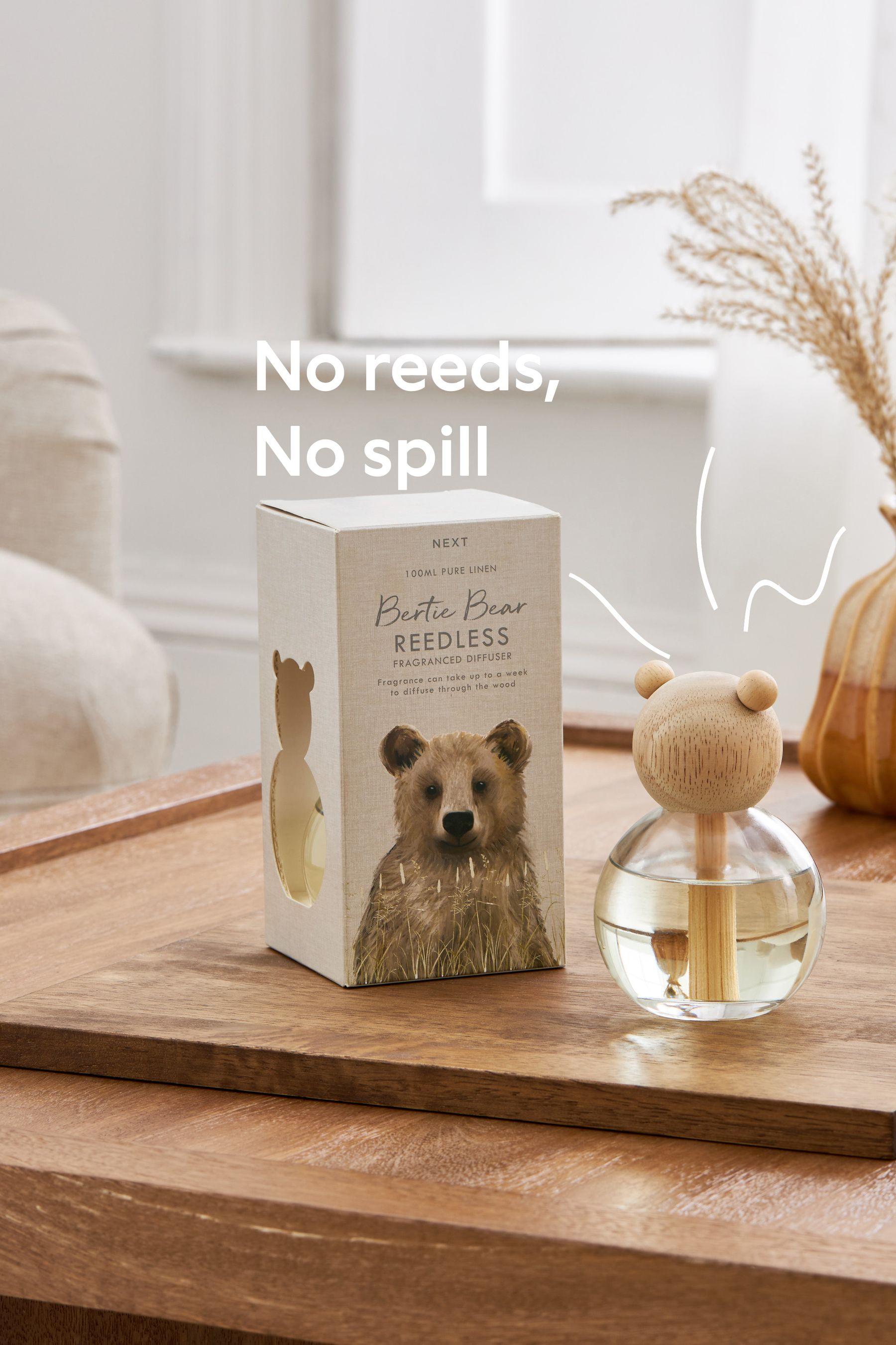 Buy Bertie Bear Pure Linen Fragranced 100ml Reedless Diffuser from the ...