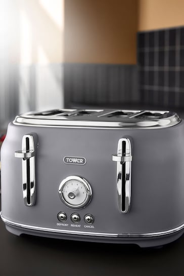 Buy Tower Grey Renaissance 4 Slice Toaster from the Next UK online shop