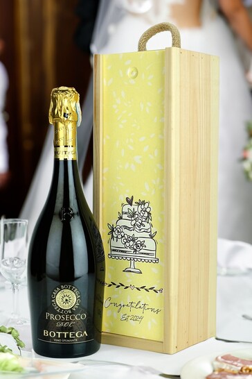 Buy Le Bon Vin Congratulations Prosecco, Wooden Boxed Wine Gift from ...