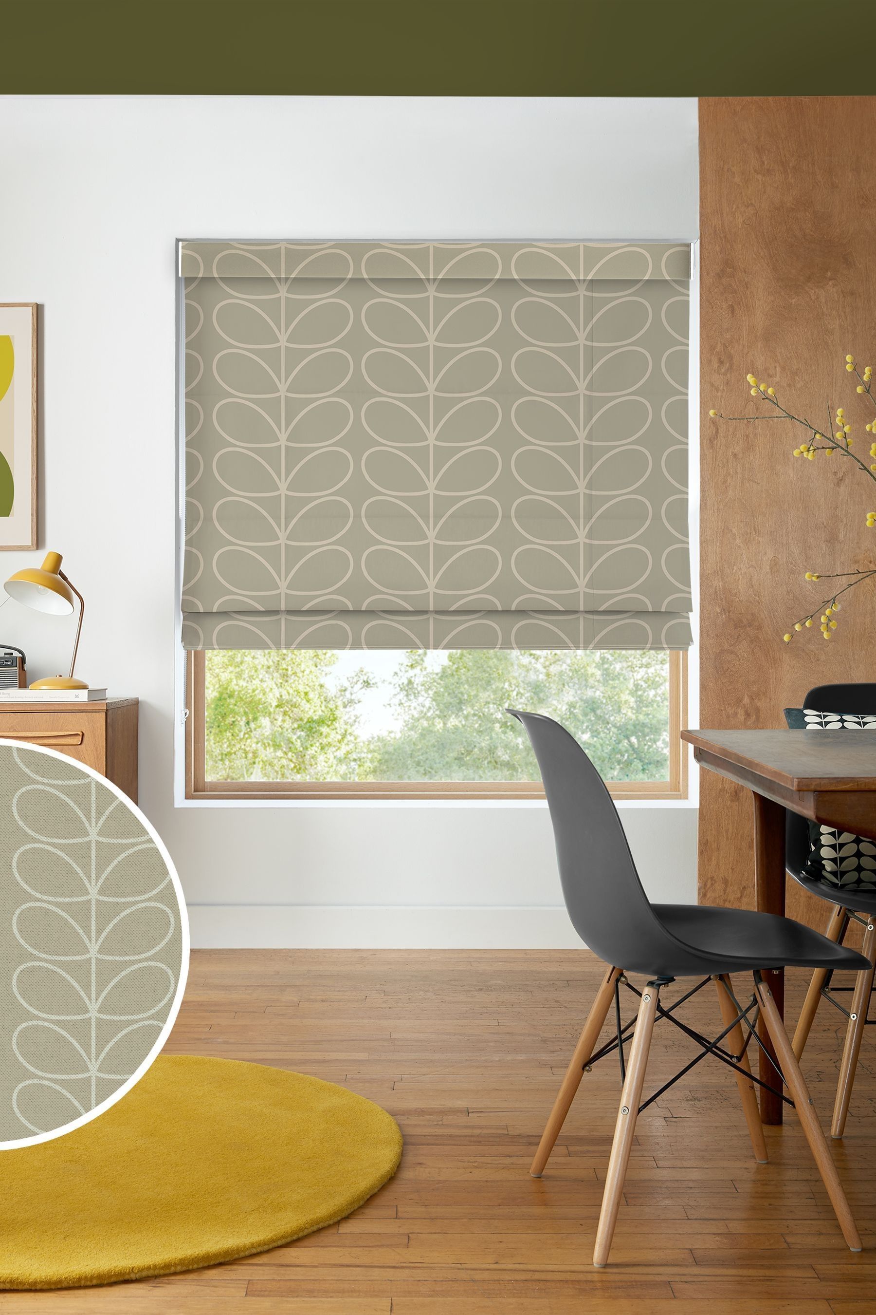 Buy Orla Kiely Pebble Jumbo Linear Stem Made to Measure Roman 100% ...