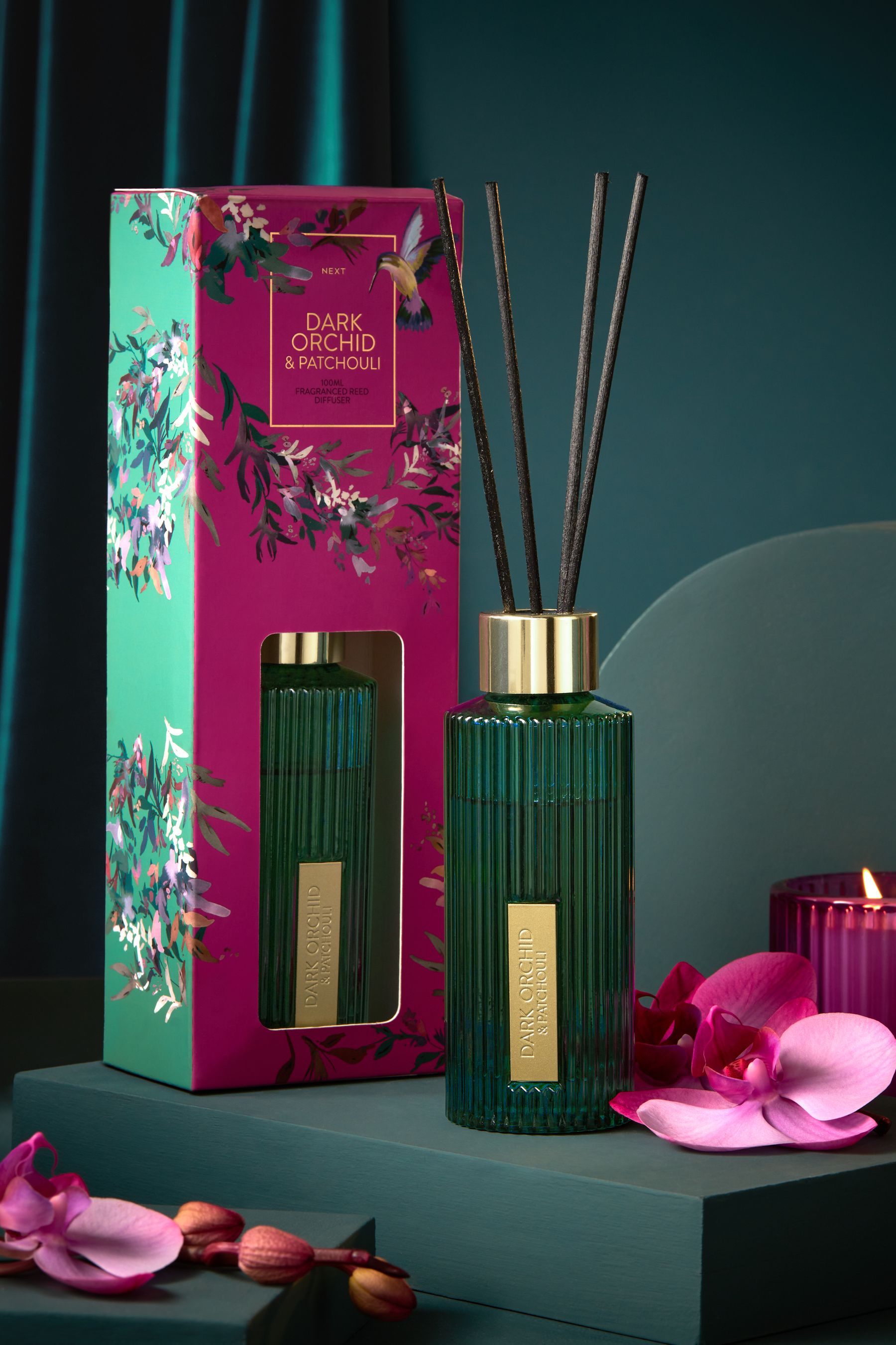 Buy Dark Orchid and Patchouli 100ml Fragranced Reed Diffuser from the ...