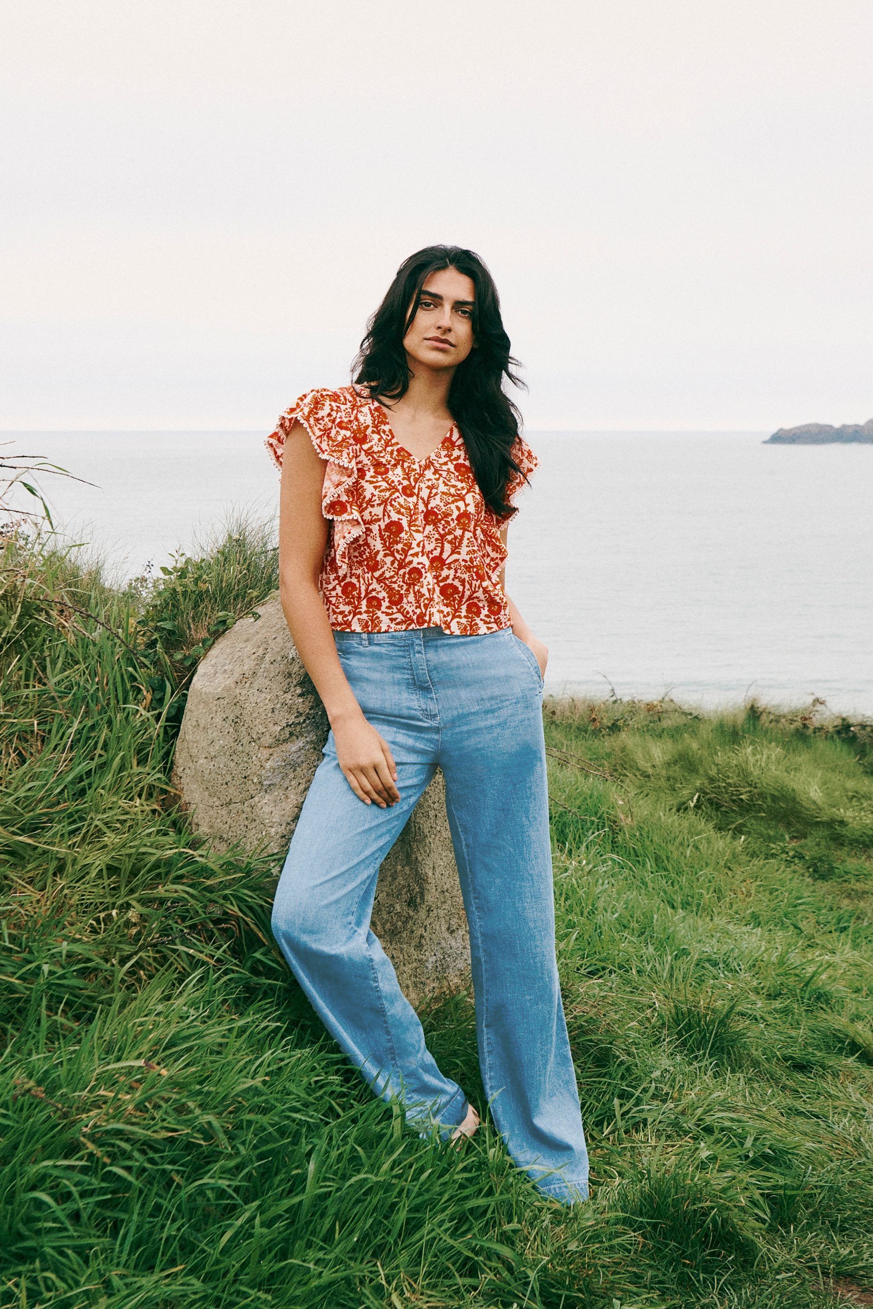 Buy Laura Ashley Denim Wide Leg Jeans from the Next UK online shop